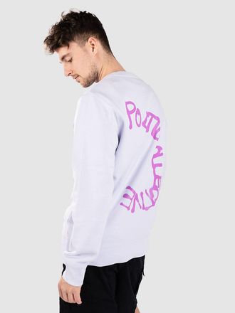 Poetic Collective Spray Crewneck Sweater purple