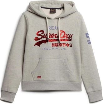 Superdry Femme, Sweatshirts et sweats à capuche, Gris, Taille: 34 FR Sweat Vintage