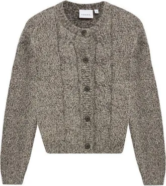 Comma Cardigan Strickjacke Moulin&eacute;-Cardigan mit Zopfmuster