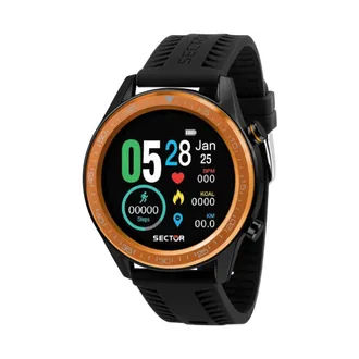 Sector S-02 Smart Digitale Orange Uhr - - Accessories - Herren - Schwarzk - ONE SIZE