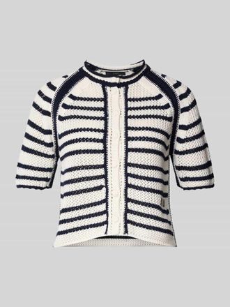 Oui Strickjacke aus Baumwolle mit 1/2-Arm