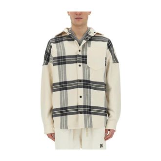 Palm Angels Classic Logo Overshirt - - Jackets - Herren - Mehrfarbig - M