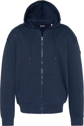 Schott NYC Schott Nyc, Homme, Sweatshirts et sweats &agrave; capuche, Bleu, Taille: XL SweaT-shirt uni zipp&eacute; &agrave; capuche