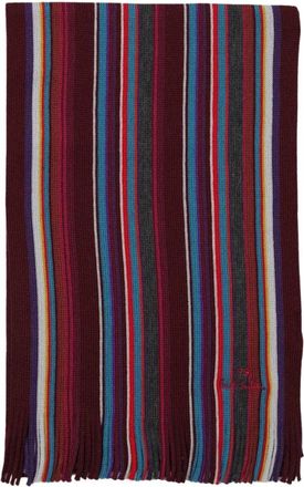 Paul Smith Homme, Accessoires, Multicolore, Taille: ONE Size Sciarpa College a Righe