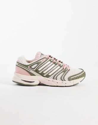 adidas Originals Adistar Control 5 Sneaker in Hellrosa und Gr&uuml;n