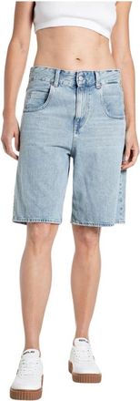 Replay Femme, Shorts, Bleu, Taille: W29 Bermuda Shorts