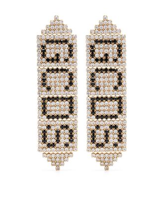 GCDS boucles doreilles Bling Logo