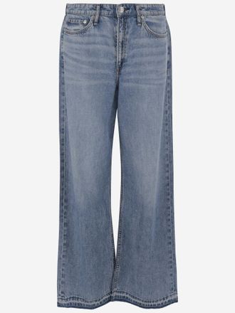Rag & Bone Womens Jeans Cotton-Blend Blue Trousers
