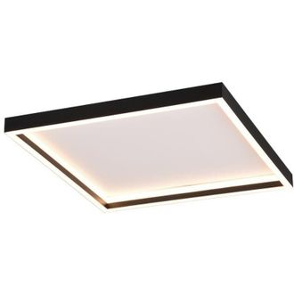 Reality Reality Leuchten - Trio lighting plafonnier led carr&eacute; s&eacute;rie rotonda 20w 3000k noir mat - r64502932