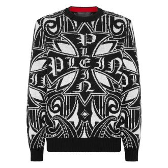 Philipp Plein Homme, Pulls, Noir, Taille: L Pulls &agrave; col rond