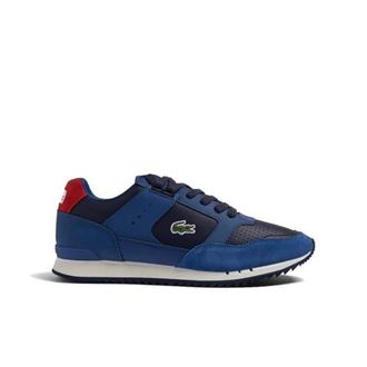 Lacoste Baskets Partner Piste Homme en Cuir Bleu Marine