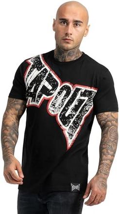 Tapout Bernardino T-Shirt, Noir/écru/Rouge, XXL Homme, 940009