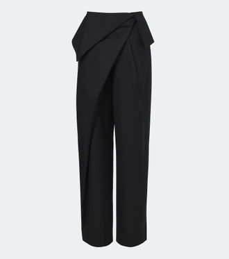 Loewe Weite Hose aus Wolle