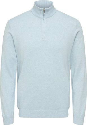 Only & Sons Herren Onsloui Reg 12 Mel Half Zip Knit Noos, Cashmere Blue, Medium