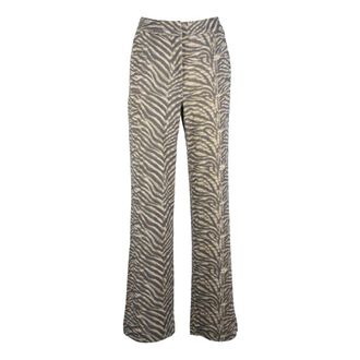 Guess Femme, Pantalons, Beige, Taille: 38 FR Pantalone Wide Pantalons