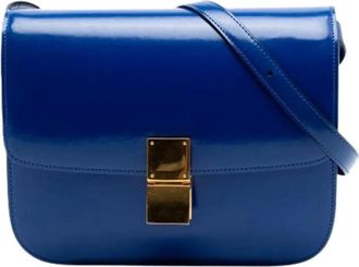 Celine Pre-owned Cuir sacs-celine - Femme - Pre-owned - Bleu - Taille: ONE Size