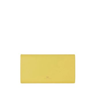 Elisabetta Franchi Femme, Accessoires, Jaune, Taille: ONE Size Bs99A61E2 Pochette en cuir