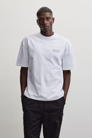 Pegador Rundhalsshirt PEGADOR VIBORG OVERSIZED TEE, Herren, Gr. XXL, wei&szlig;, Single Jersey, Obermaterial: 100% Baumwolle, bedruckt, oversize normal, Rundhals, g