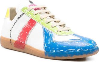 Maison Margiela White Calf Leather Sneakers - White