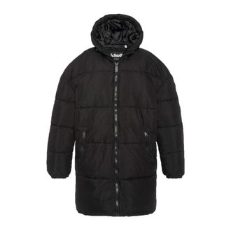 Schott NYC Schott Nyc, Femme, Manteaux, Noir, Taille: 36 FR Long Hooded Puffer