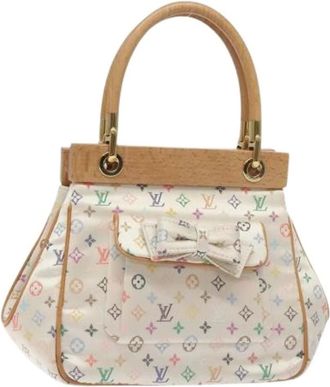 Louis Vuitton Sac &agrave; main vintage en satin Pre-owned - Femme - Pre-owned - Blanc - Taille: ONE Size