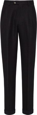 Brunello Cucinelli pantalon &agrave; coupe droite - Noir