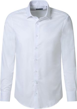 Pierre Cardin Herren Oberhemd Langarm Kent MF, TW 106 | M&auml;nner Hemd | Gemustert | modern fit | Brilliant White 0301 1019 | 45