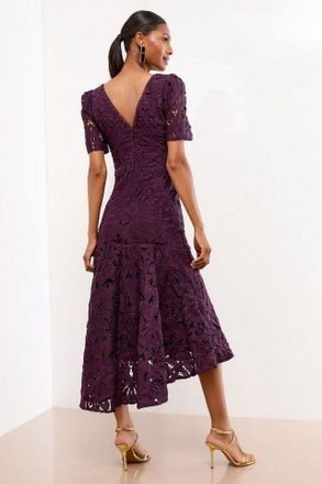 Lipsy Midikleid Lipsy Midikleid mit kurzen &Auml;rmeln, Kurzgr&ouml;&szlig;e (1-tlg)