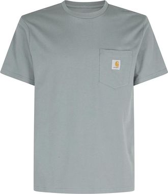 Carhartt Work in Progress Homme, Tops, Vert, Taille: M S/S Pocket T-Shirt