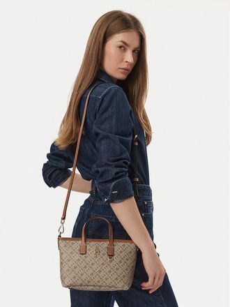 Tommy Hilfiger Handtasche Th Monoplay Mini Tote Le AW0AW18848 Braun
