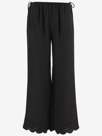 The Garment Womens Silk Trousers Darling Black