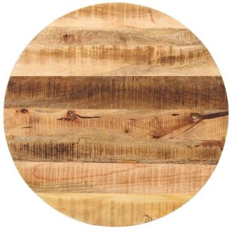 vidaXL Dessus de table &Oslash; 90x3,8 cm rond bois massif de manguier brut vidaXL