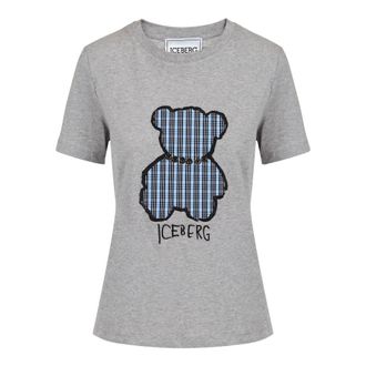 Iceberg Femme, Tops, Gris, Taille: 36 FR T-shirt coupe slim