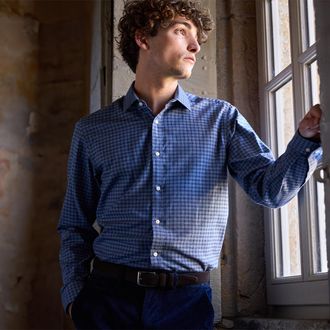 Bexley Sylv&eacute;nius - Chemise homme bleu chin&eacute; et bleu marine