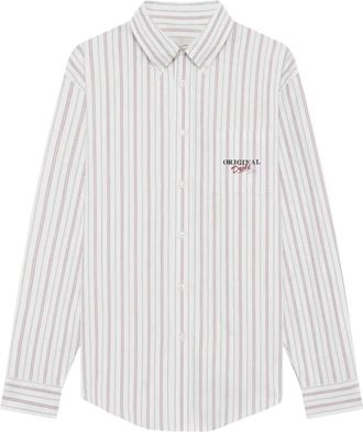 Dr&ocirc;le de Monsieur Lang&auml;rmeliges Hemd mit normalem Schnitt und Streifenmuster - - Shirts - Herren - Wei&szlig; - S