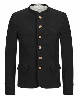 Gottseidank Trachtenjanker aus Baumwolle mit Fischgr&auml;t-Struktur in