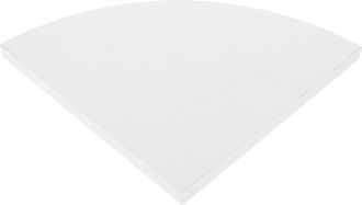 BESPORTBLE Veemoon Schwebendes Eckregal aus Robustem Material 22X22cm Wei&szlig; Wandmontage ohne Bohren Rustikales Organizer Wandregal f&uuml;r Wohnzimmer und Schlafzimmer