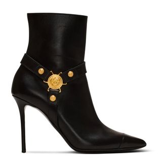 Balmain Femme, Chaussures, Noir, Taille: 37 EU Eva Bottes &agrave; cheville