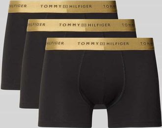 Tommy Hilfiger Regular Fit Trunks aus Baumwoll-Mix mit Geschenkbox im 3er-Pack