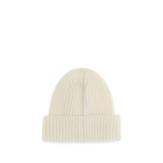 C.P. Company CPRFCMAC742A005509A103BB Merino Wool Beanie - White