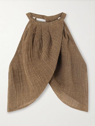 Le Kasha Haut Raccourci En Gaze De Lin Biologique Alger - Marron