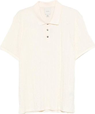 Calvin Klein Logo-jacquard Polo Shirt