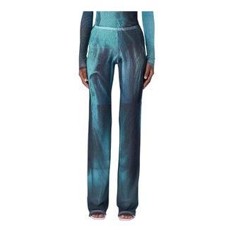 Jean Paul Gaultier Wasserdruck Mesh Hose - - Trousers - Damen - Blau - L