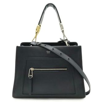 Fendi Sac &agrave; main vintage en cuir Pre-owned - Femme - Pre-owned - Noir - Taille: ONE Size