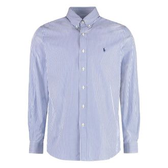 Polo Ralph Lauren Baumwollhemd mit Button-Down-Kragen - - Shirts - Herren - Blau - L