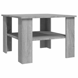 Generic vidaXL Couchtisch Beistelltisch Wohnzimmertisch Sofatisch Teetisch Kaffeetisch Tisch Wohnzimmer Grau Sonoma 60x60x42cm Holzwerkstoff