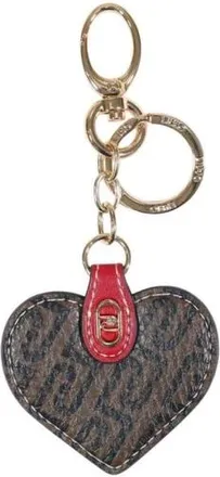 Liu Jo Porte-cl&eacute;s logo en forme de coeur - Femme - Accessoires - Brun - Taille: ONE Size
