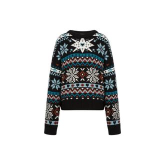 Moschino Merinowollpullover - - Knitwear - Damen - Mehrfarbig - M