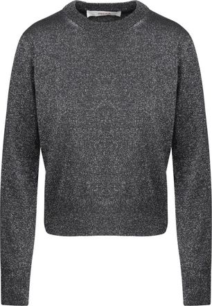 Jucca Femme, Pulls, Gris, Taille: 38 FR Tricot ras du cou