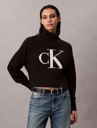 Calvin Klein Jeans Strickpullover Rollkragen, loose fit